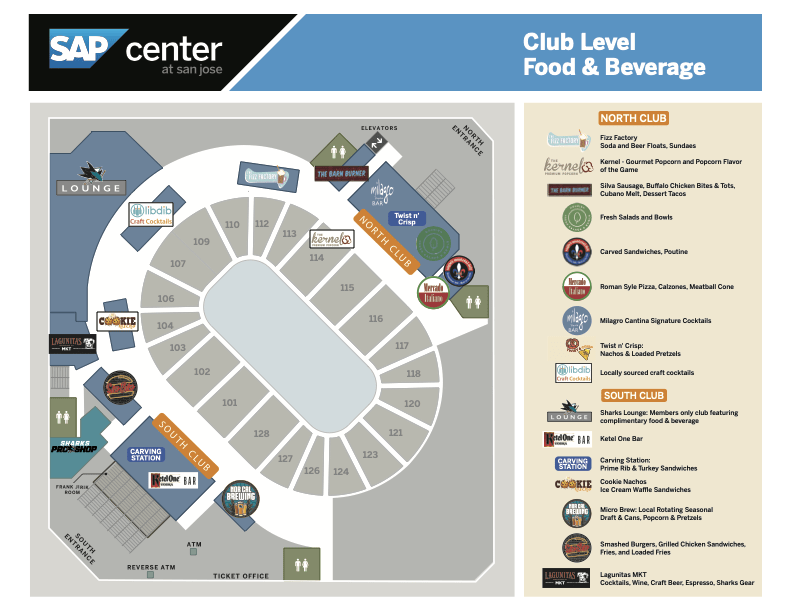 Sap Center Seating Chart Hockey | Cabinets Matttroy