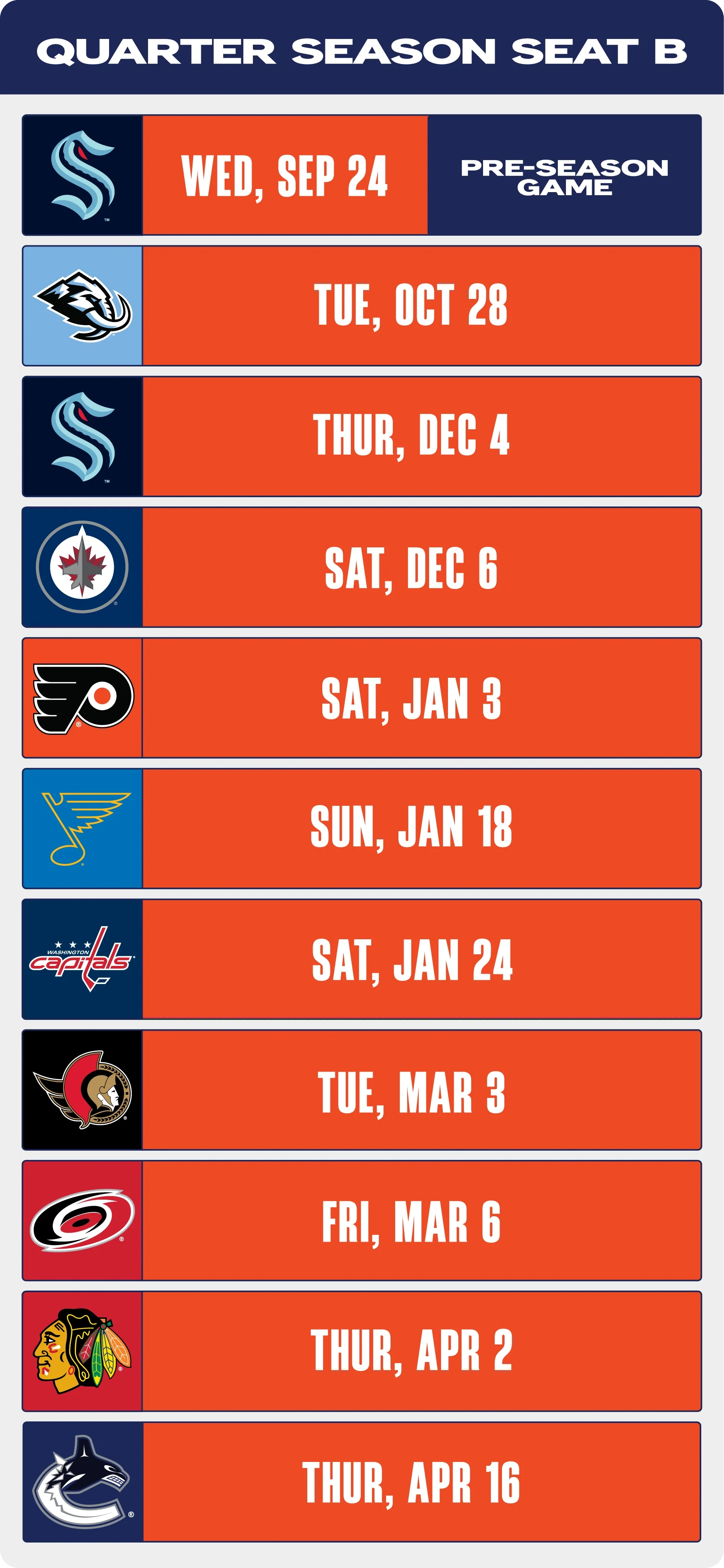 Quarter Season Seats | Edmonton Oilers