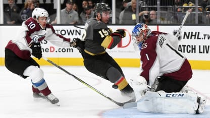 Andrighetto, Varlamov lift Avalanche past Golden Knights | NHL.com