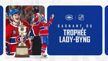 Cole Caufield remporte le trophée Lady-Byng | Canadiens de Montréal