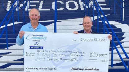 Bob Basham honored as Lightning Community Hero | Tampa Bay Lightning