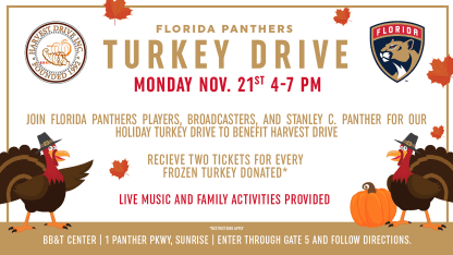 Florida Panthers to Host Turkey Drive | Florida Panthers