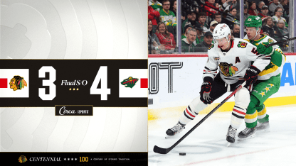 RECAP: Blackhawks Fall to Wild in Shootout After Fast Start | Chicago ...