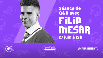 Filip Mesar sera sur le compte Twitch des Canadiens à midi | Canadiens ...