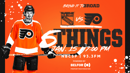 5 THINGS: Flyers vs. Rangers | Philadelphia Flyers