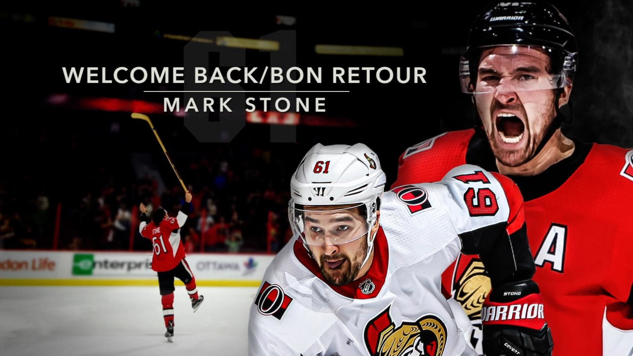 Welcome back, Mark Stone | Sénateurs d’Ottawa