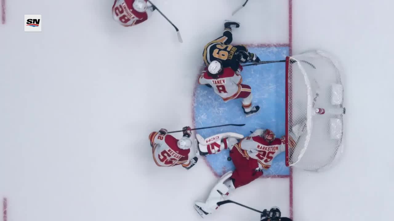 Markstrom keeps the puck out | NHL.com