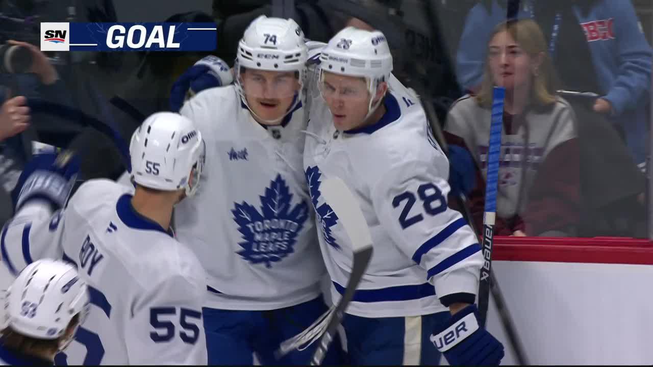 TOR@COL: McMann scores goal against Trent Miner | Toronto Maple Leafs