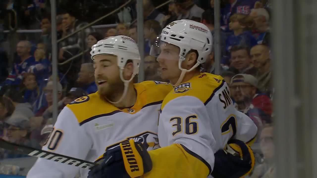 Cole Smith with a Goal vs. New York Rangers | Nashville Predators