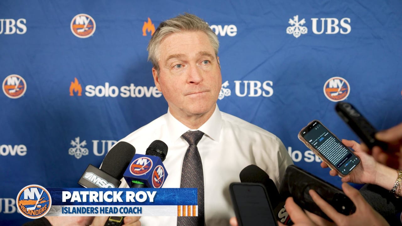 EDM 4 vs NYI 3 (OT): Patrick Roy | New York Islanders