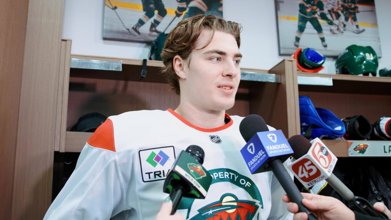 Ohgren Pregame vs. Detroit 2/25 | Minnesota Wild