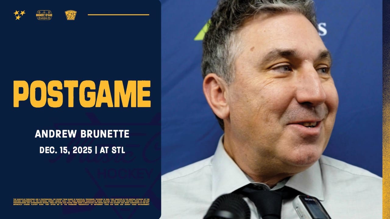 Postgame: Andrew Brunette | Nashville Predators