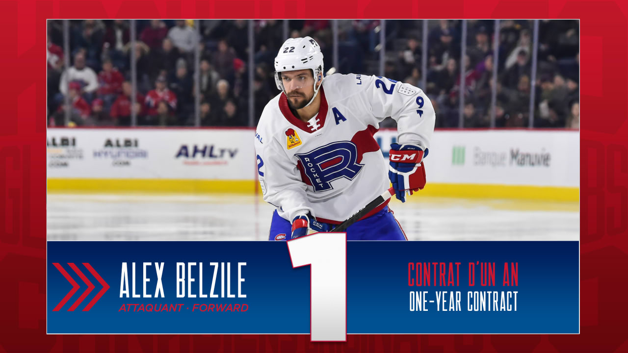 Les Canadiens s'entendent avec l'attaquant Alex Belzile | Canadiens de ...