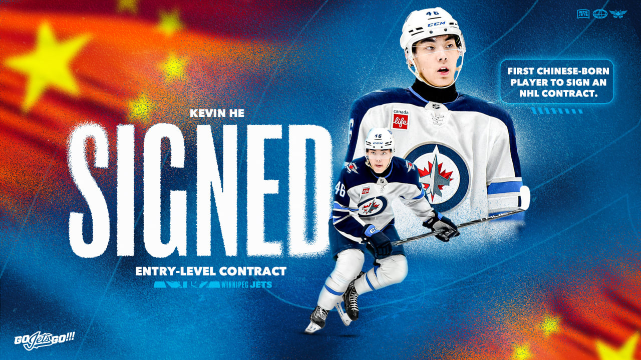Jets sign Kevin He to 3-year, entry level deal | Winnipeg Jets