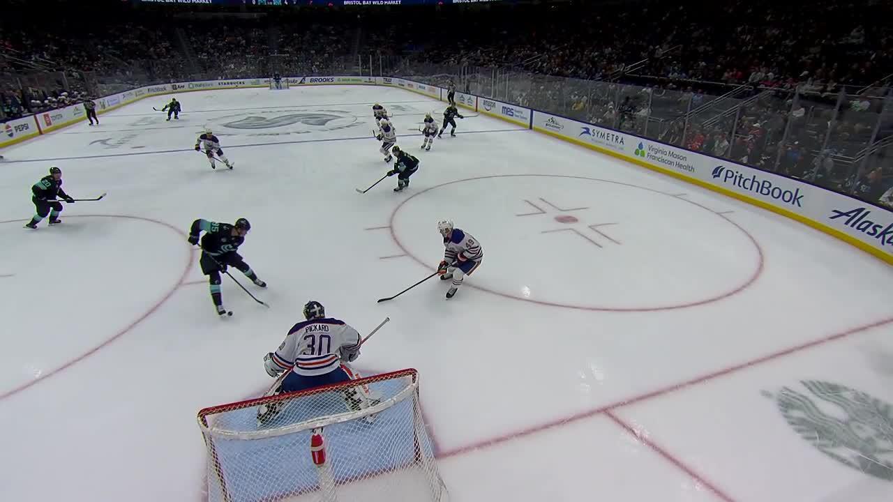 EDM@SEA: Burakovsky scores goal against Calvin Pickard | Seattle Kraken