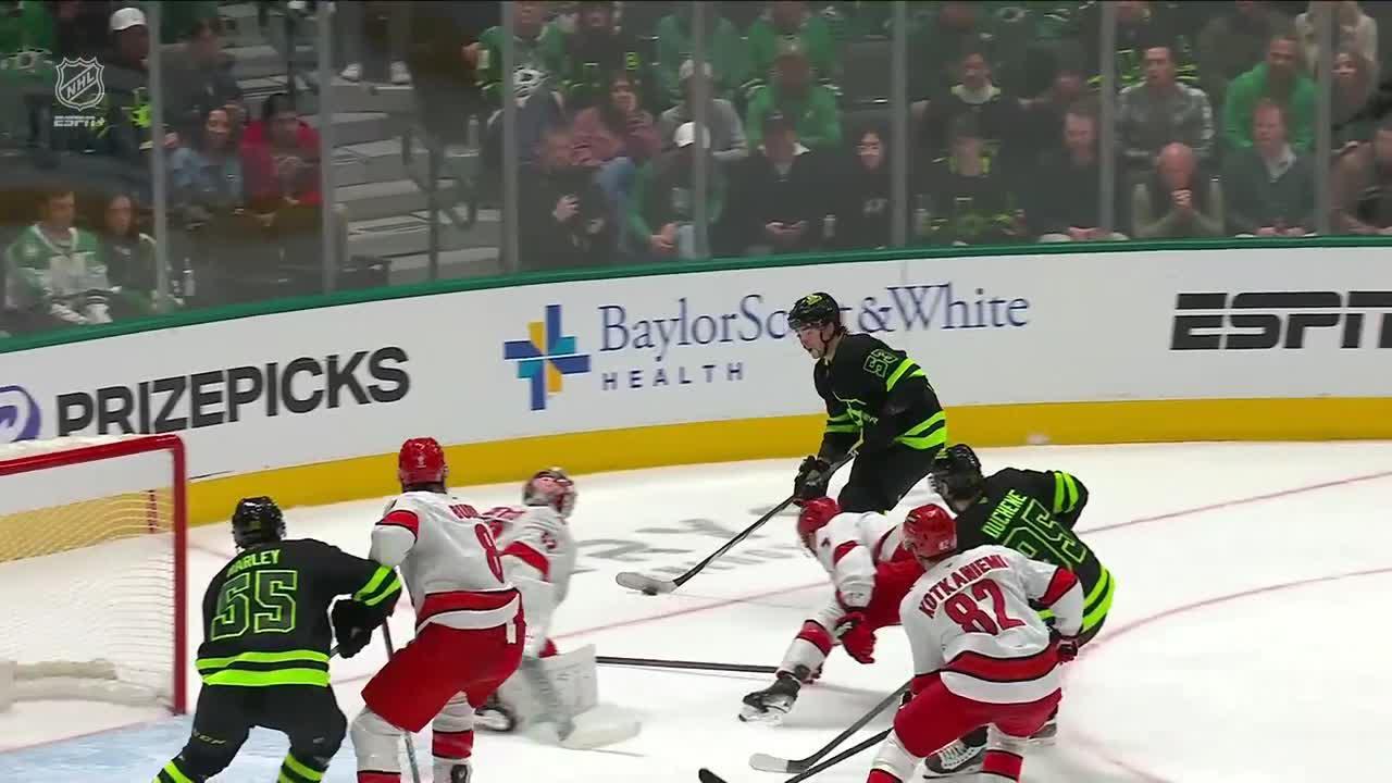 CAR@DAL: Harley scores goal against Pyotr Kochetkov | Dallas Stars