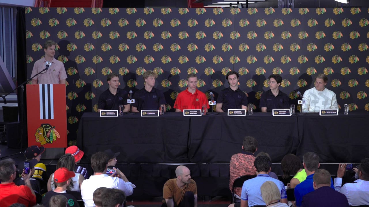 2023 Draft class press conference | Chicago Blackhawks