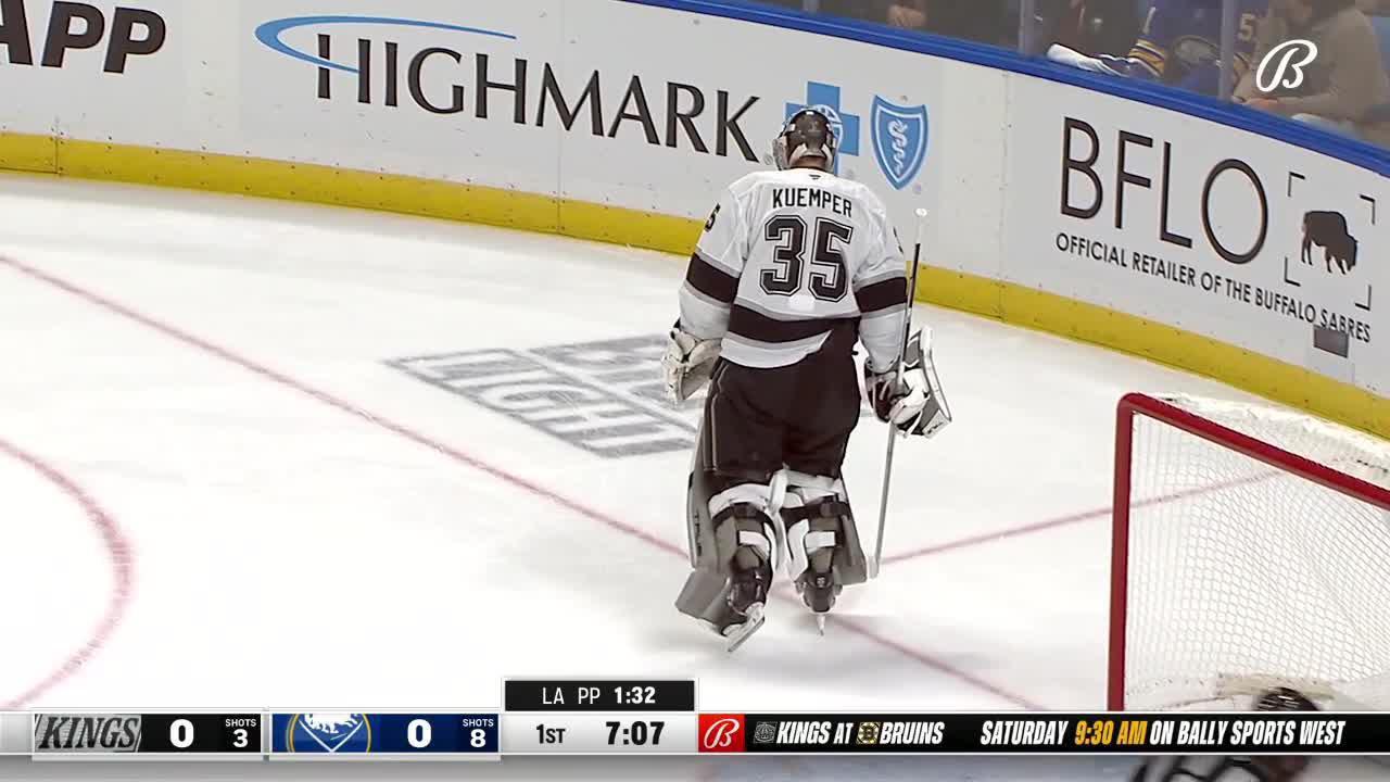 LAK@BUF: Kuemper with a great save against Ryan McLeod | Los Angeles Kings