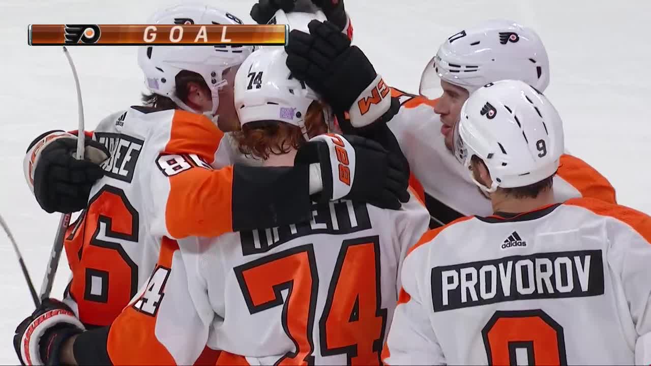 Tippett scores off face-off | Philadelphia Flyers