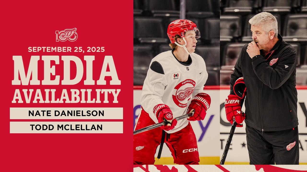 Nate Danielson & Todd McLellan Media | Detroit Red Wings