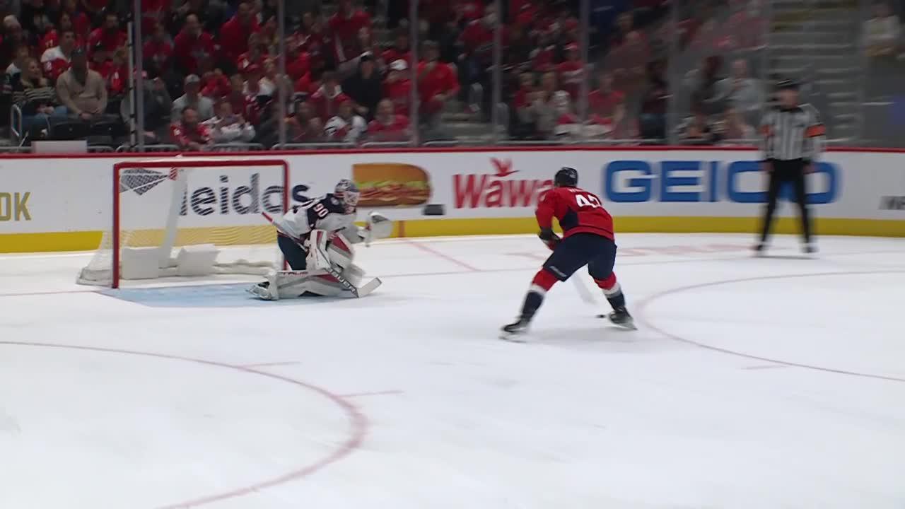 CBJ@WSH: Merzlikins with a great save | Columbus Blue Jackets