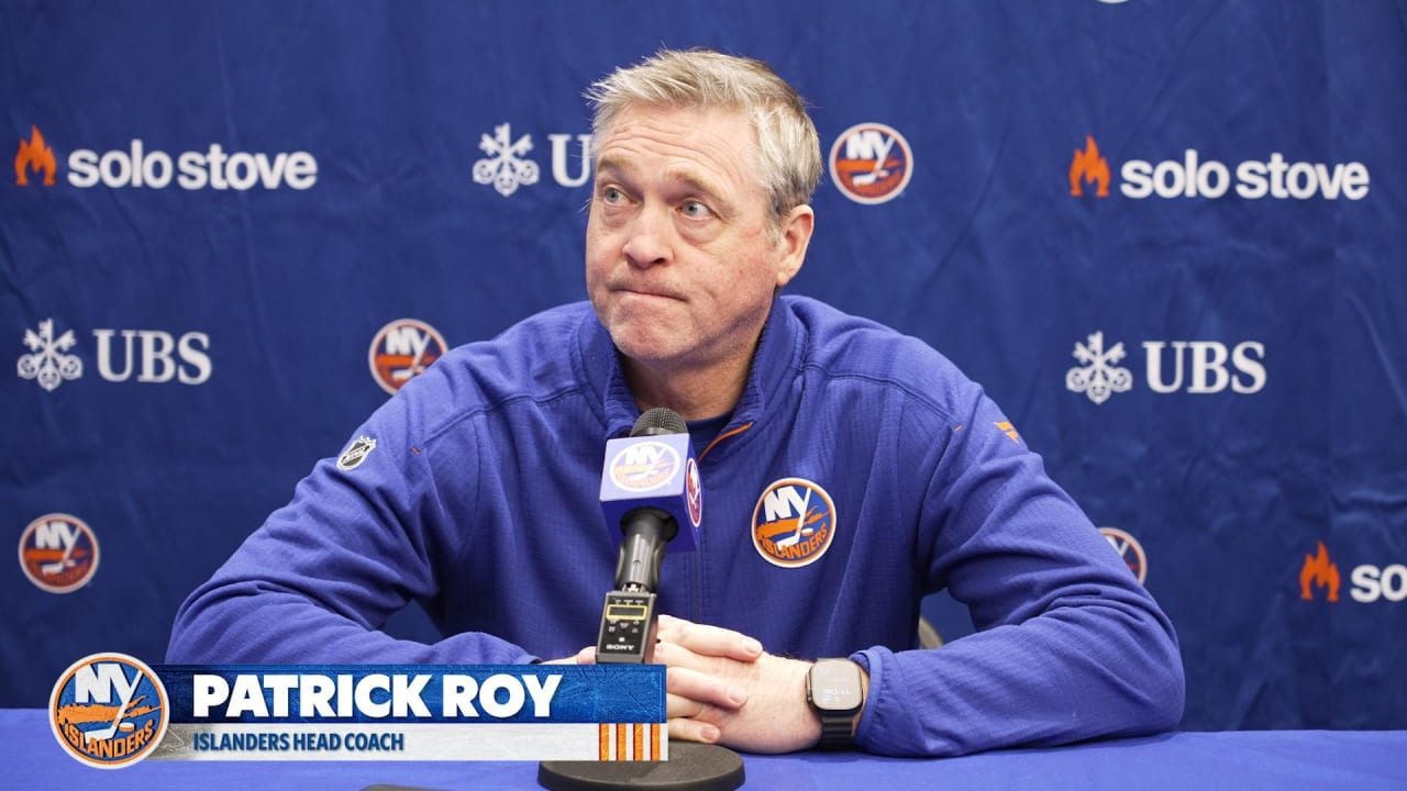 NYI vs PHI 1/16: Patrick Roy | New York Islanders