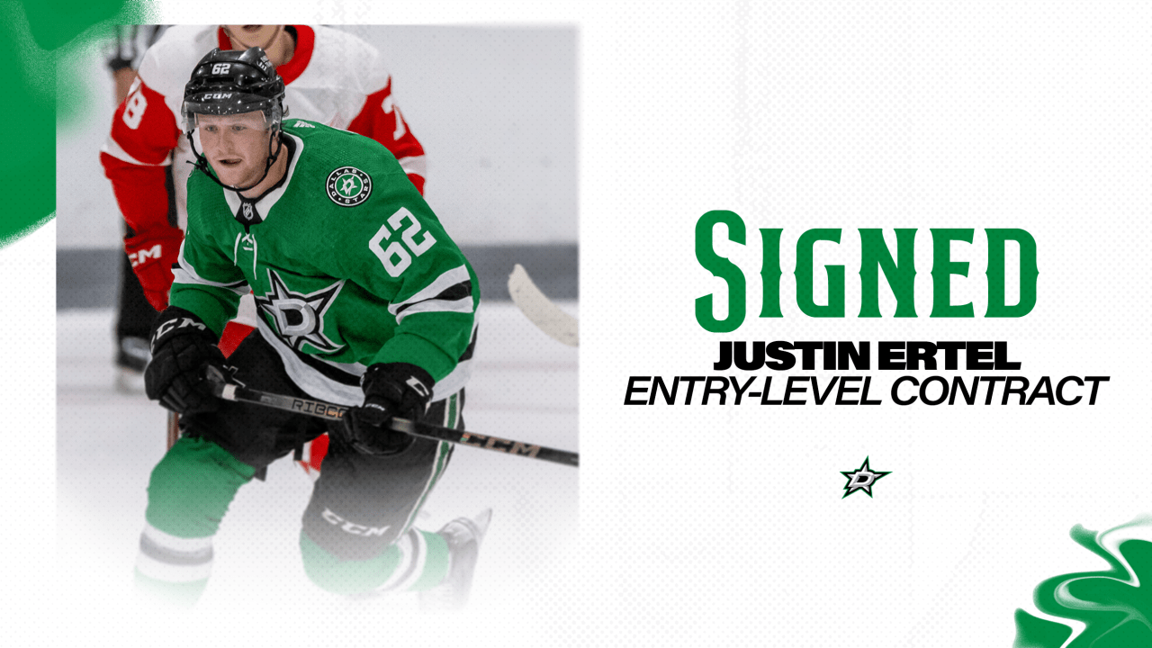 Stars sign Justin Ertel to a three-year entry-level contract | Dallas Stars