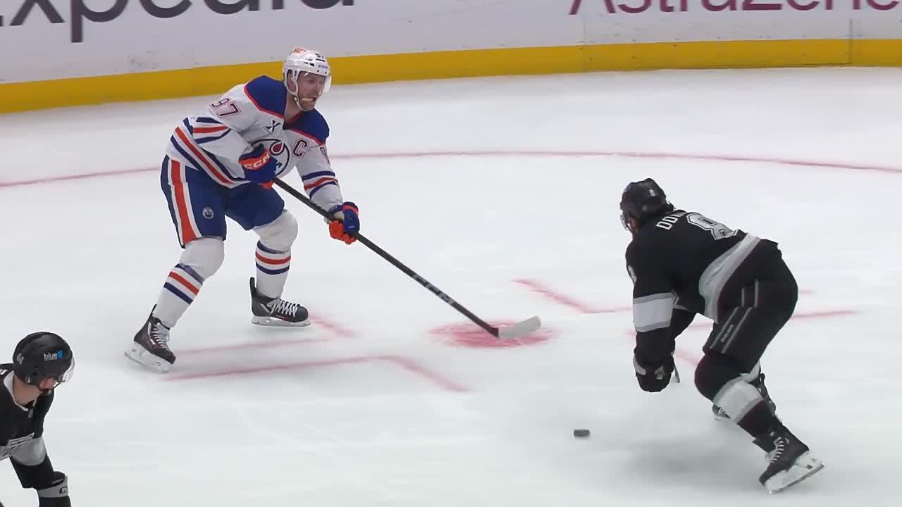 EDM@LAK: Kuemper with a great save against Evan Bouchard | Los Angeles ...