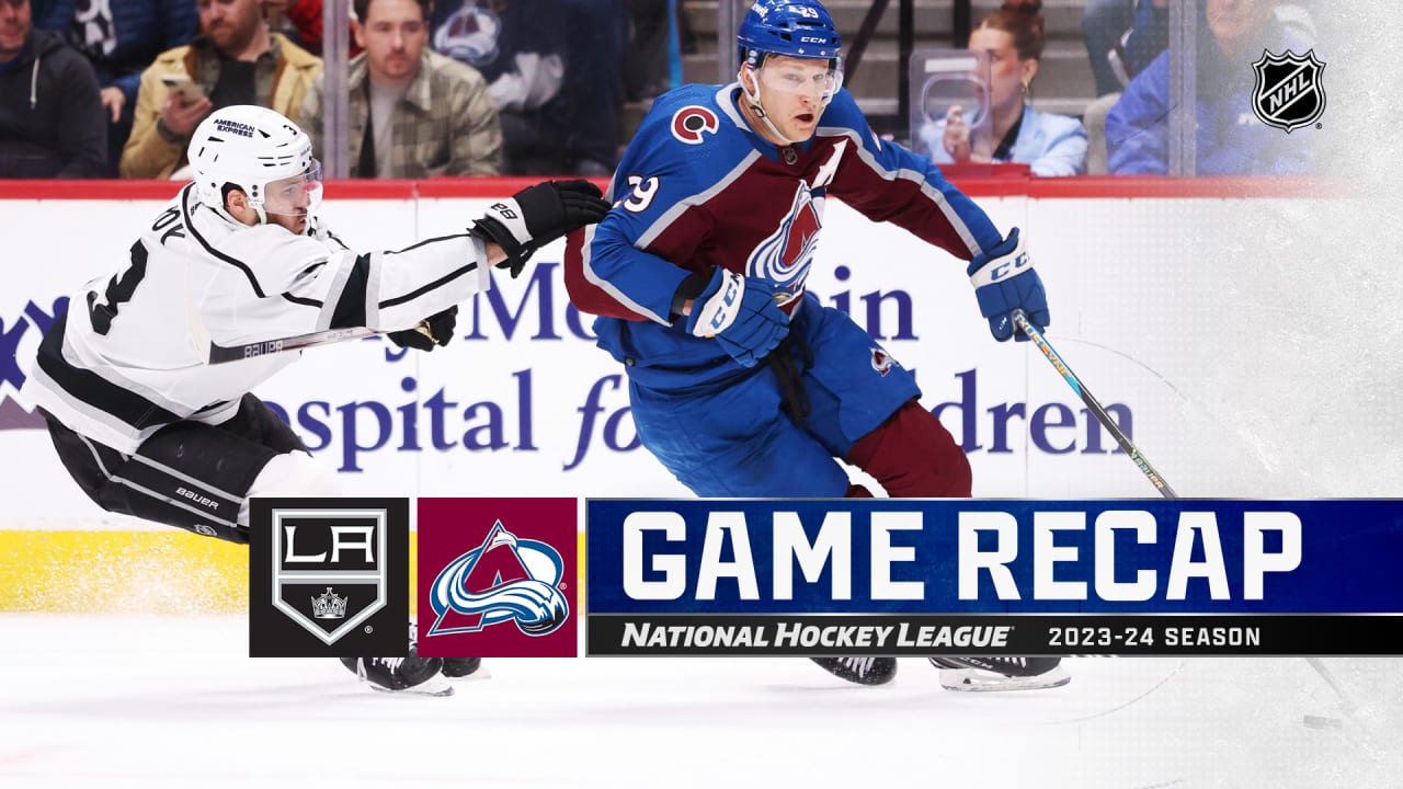 MacKinnon extends home point streak to 25, Avalanche ease past Kings ...