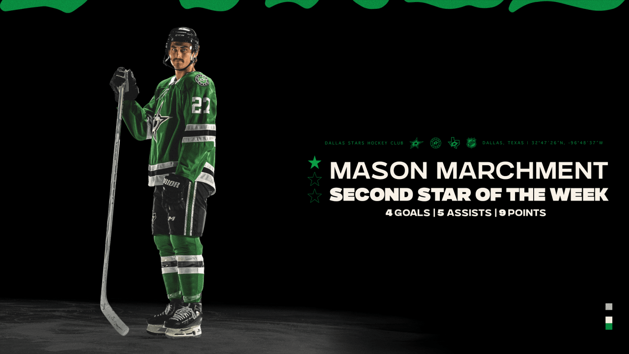 Mason Marchment named NHL's Second Star of the Week | Dallas Stars