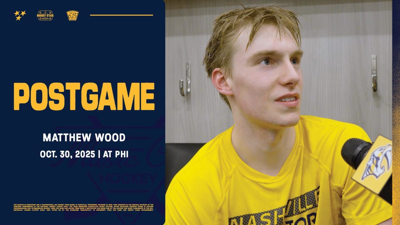 Postgame: Matthew Wood | Nashville Predators