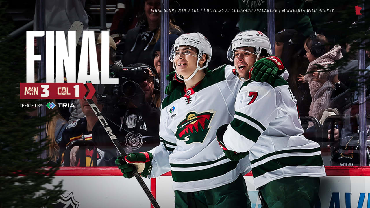 Game Recap: Wild 3, Avs 1 | Minnesota Wild