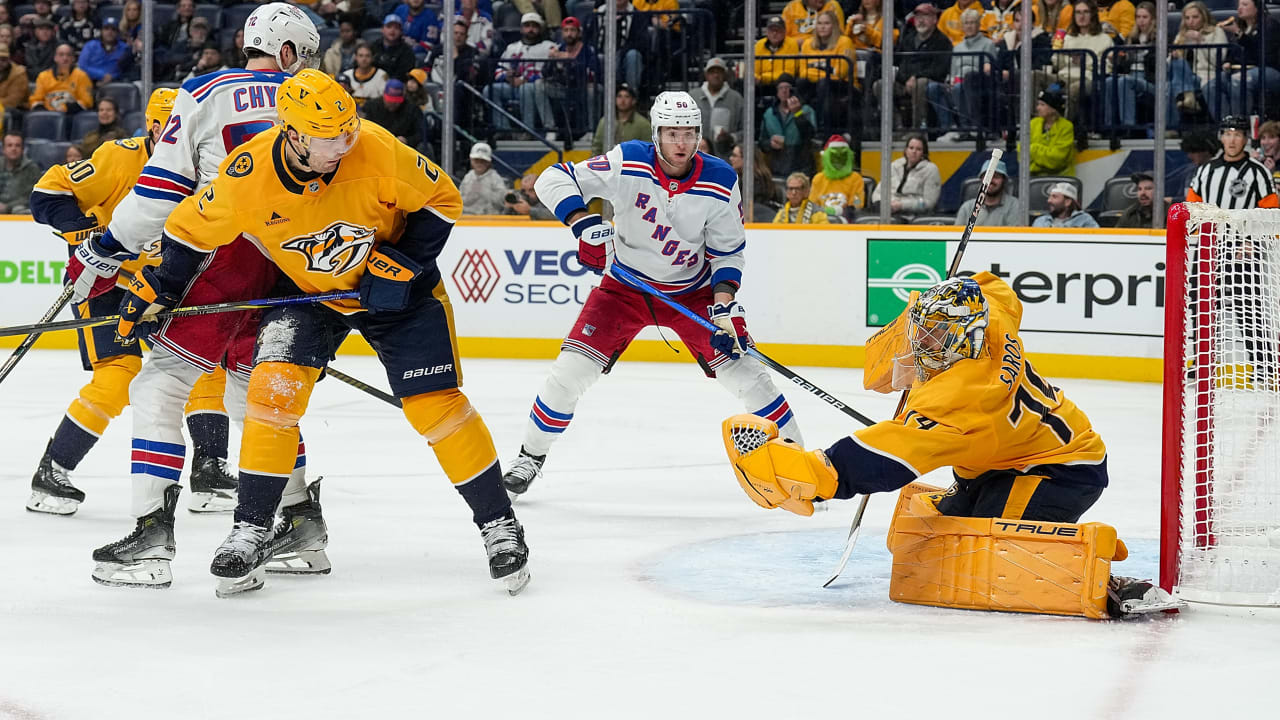 Saros makes 25 saves, Predators shut out Rangers | NHL.com