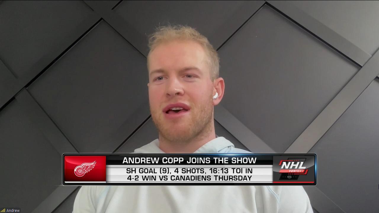 NHL Tonight First Shift: Andrew Copp interview | Detroit Red Wings