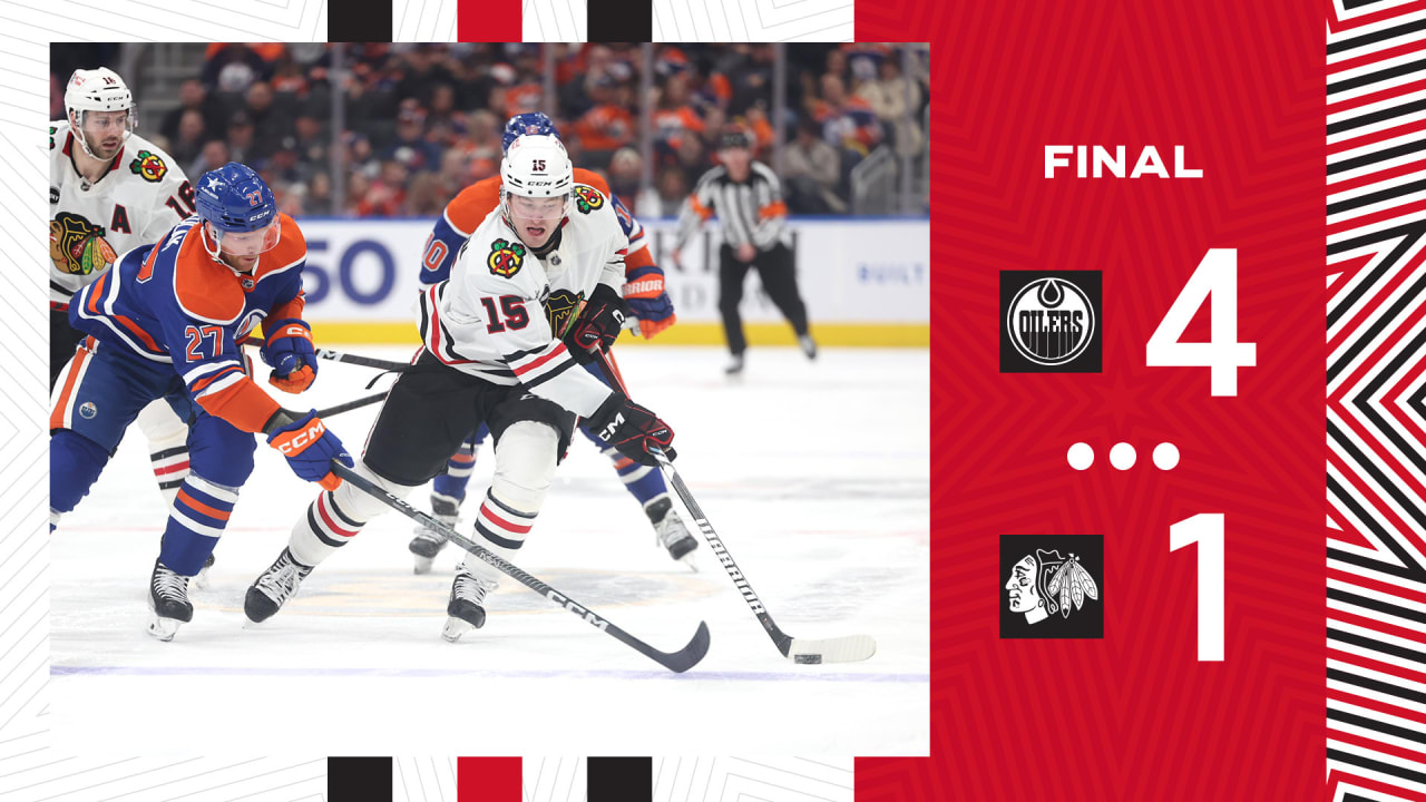 TAKEAWAYS: Bedard Scores Lone Goal in 4-1 Loss to Oilers | Chicago Blackhawks