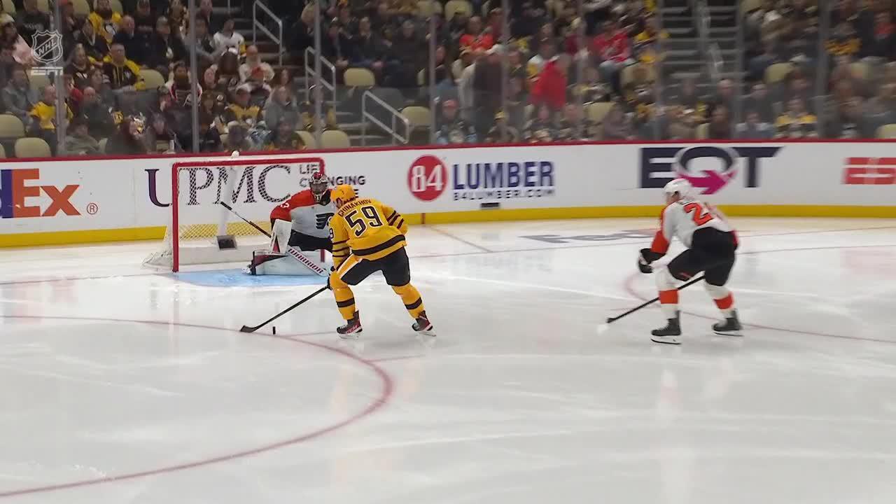 PHI@PIT: Chinakhov marque un but contre Samuel Ersson | LNH.com