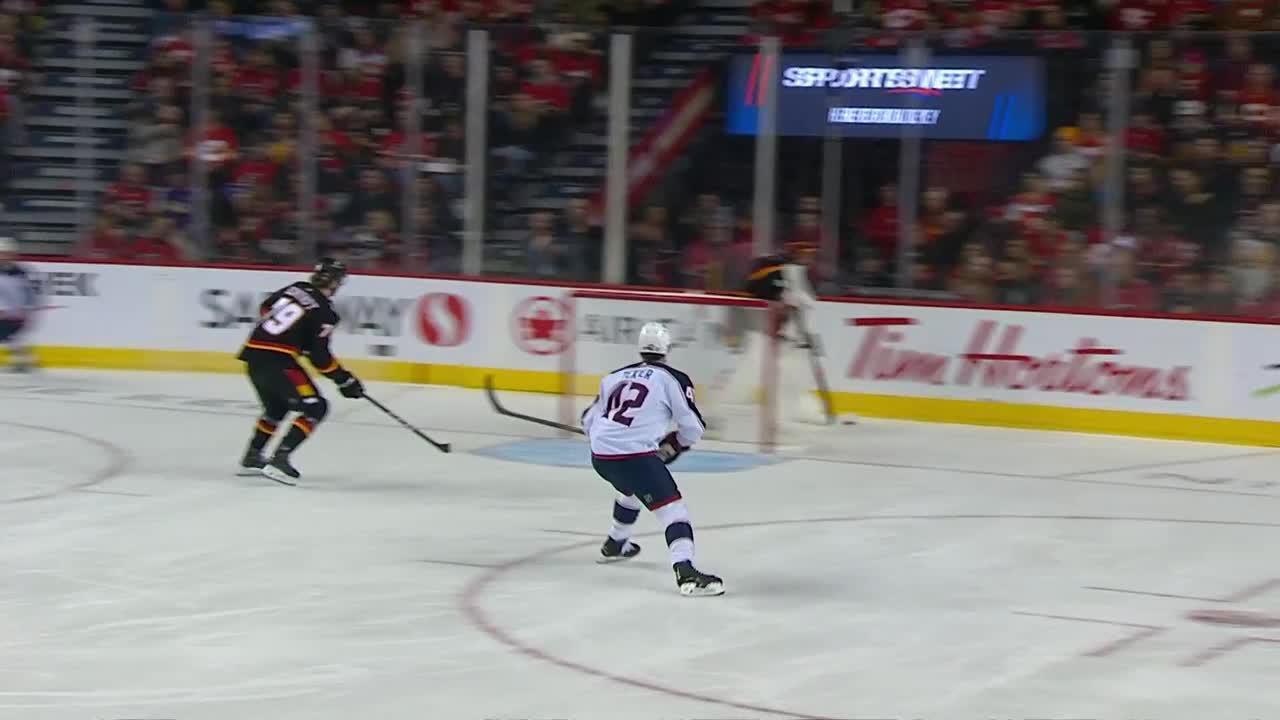 CBJ@CGY: Severson scores goal against Calgary Flames | Columbus Blue ...