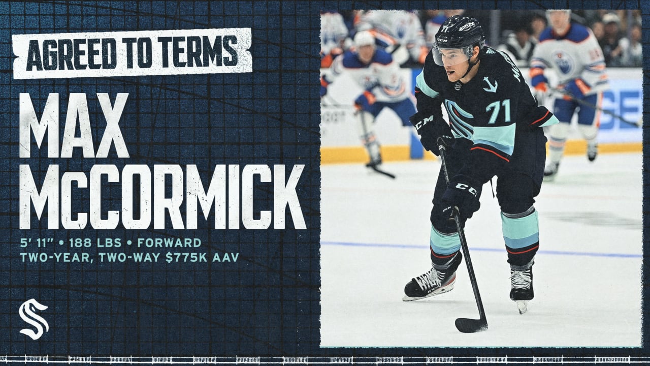 Seattle Kraken Agree to Terms with Max McCormick on Two-Year Contract ...