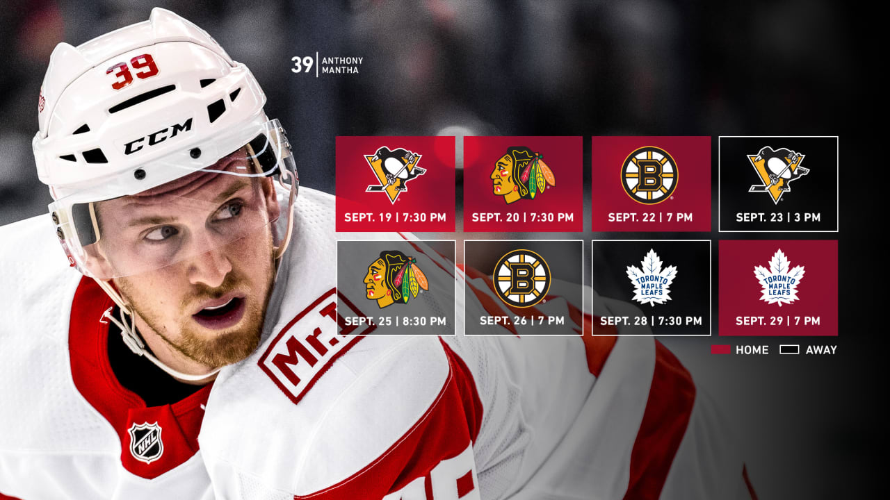Red Wings release 2018-19 preseason schedule | Detroit Red Wings
