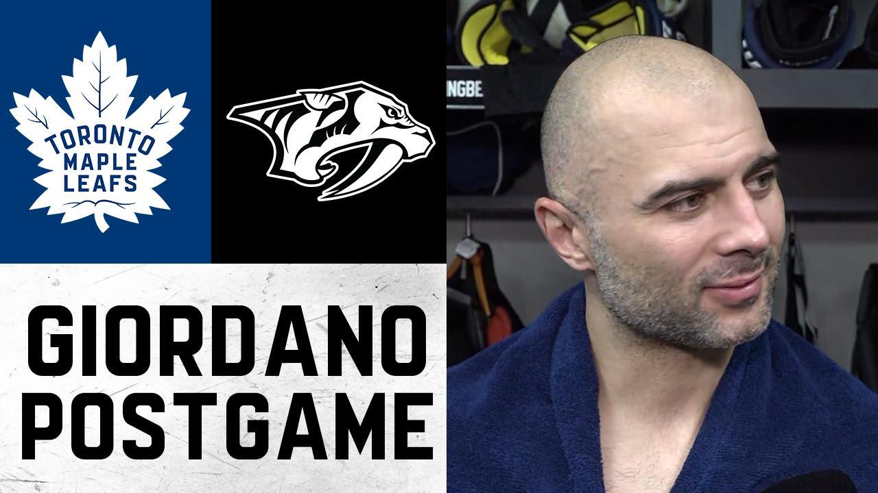 Mark Giordano | Post Game | Toronto Maple Leafs