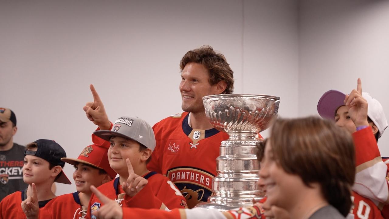 Kulikov's day with the Stanley Cup at Baptist Health IcePlex | NHL.com
