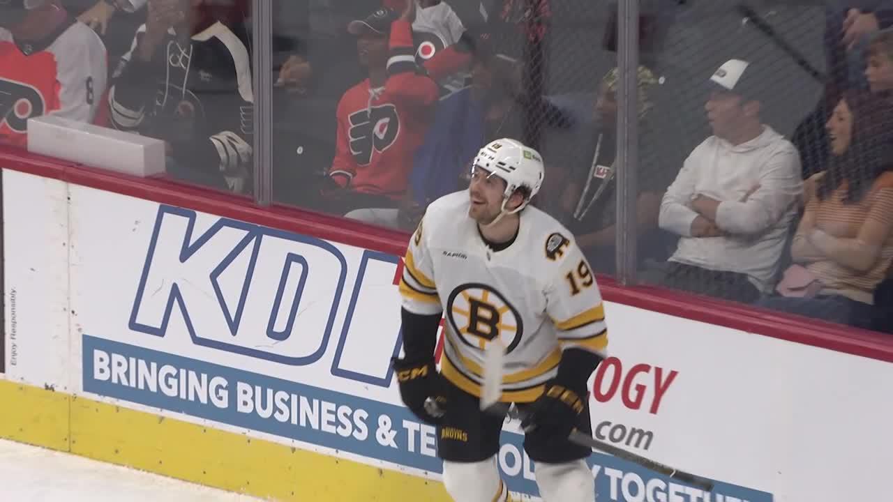BOS@PHI: Beecher scores goal against Samuel Ersson | Boston Bruins