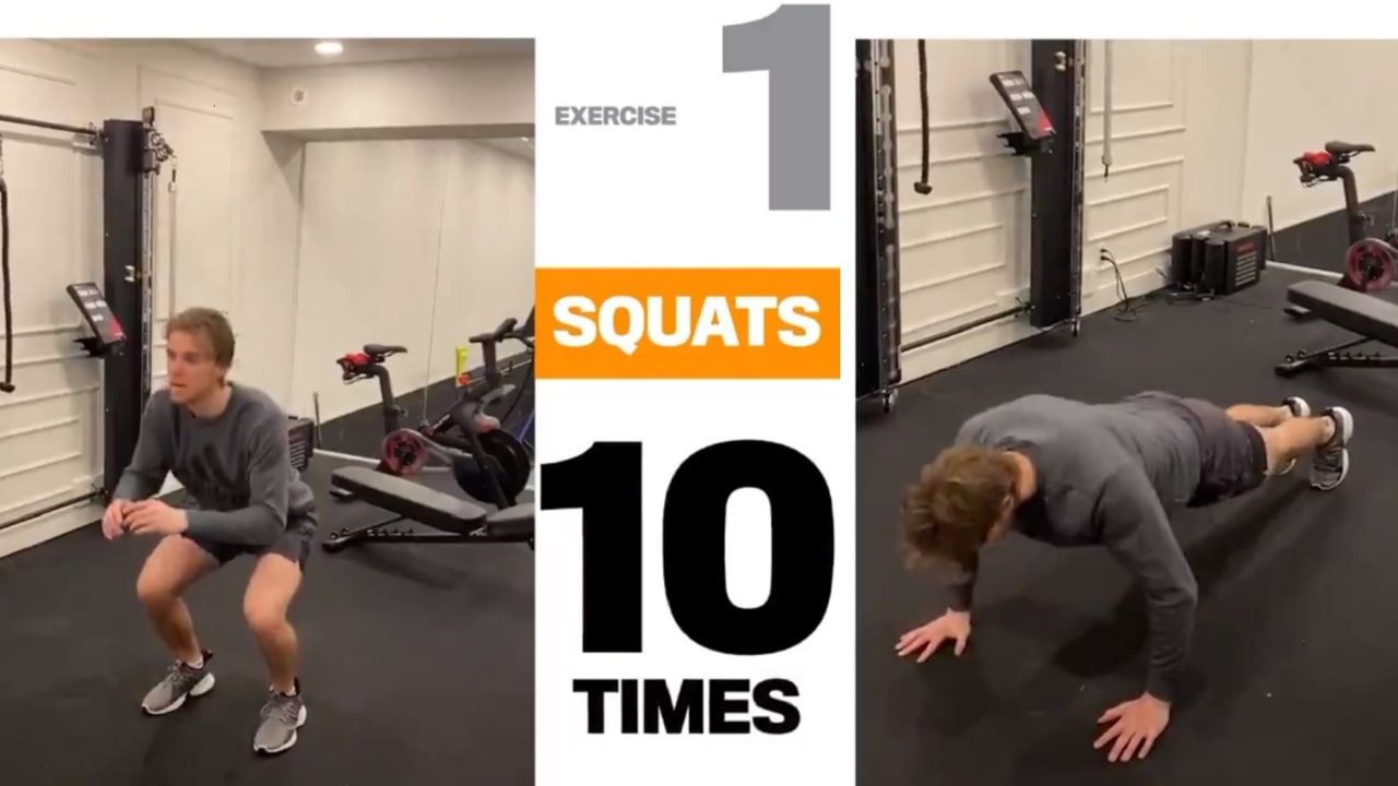 McDavid unveils 15-minute workout that can be done in any home | NHL.com