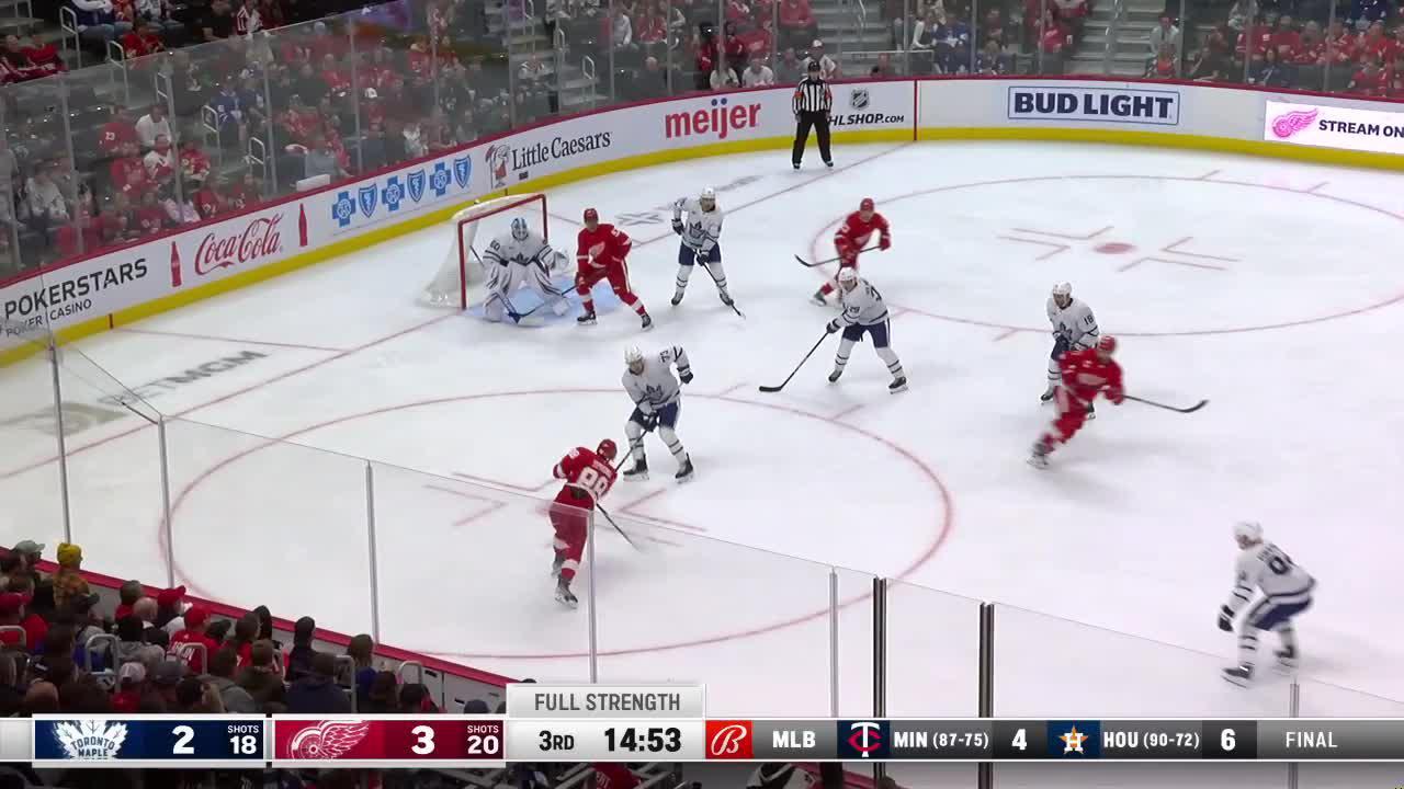 Sprong puts home Raymond's pass | Detroit Red Wings