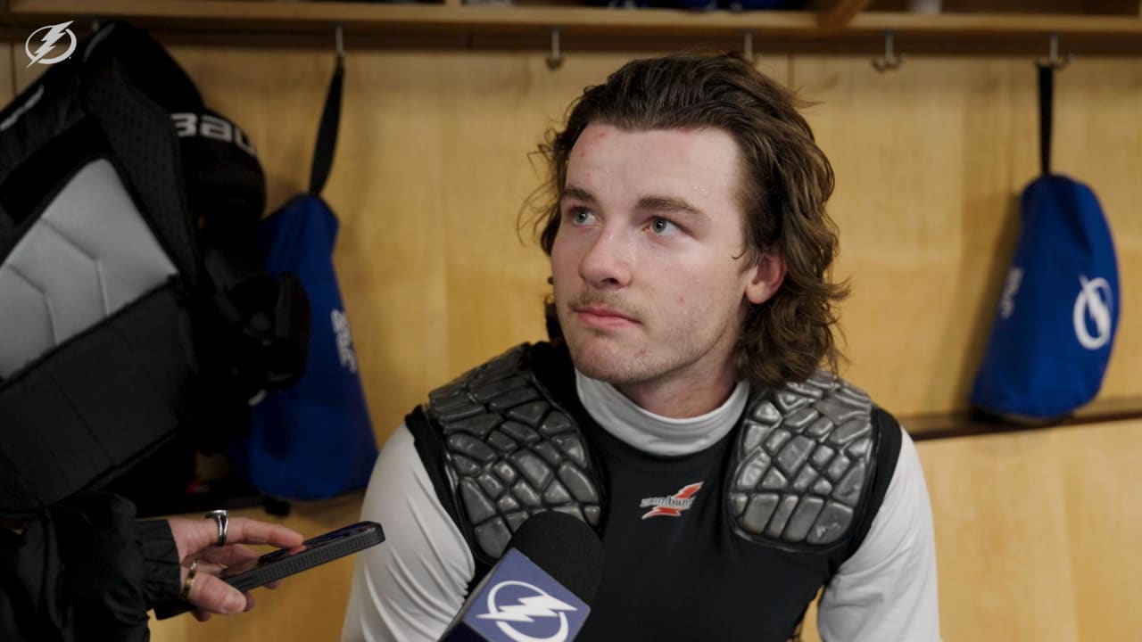 Conor Geekie | Pregame vs New York Islanders | Tampa Bay Lightning