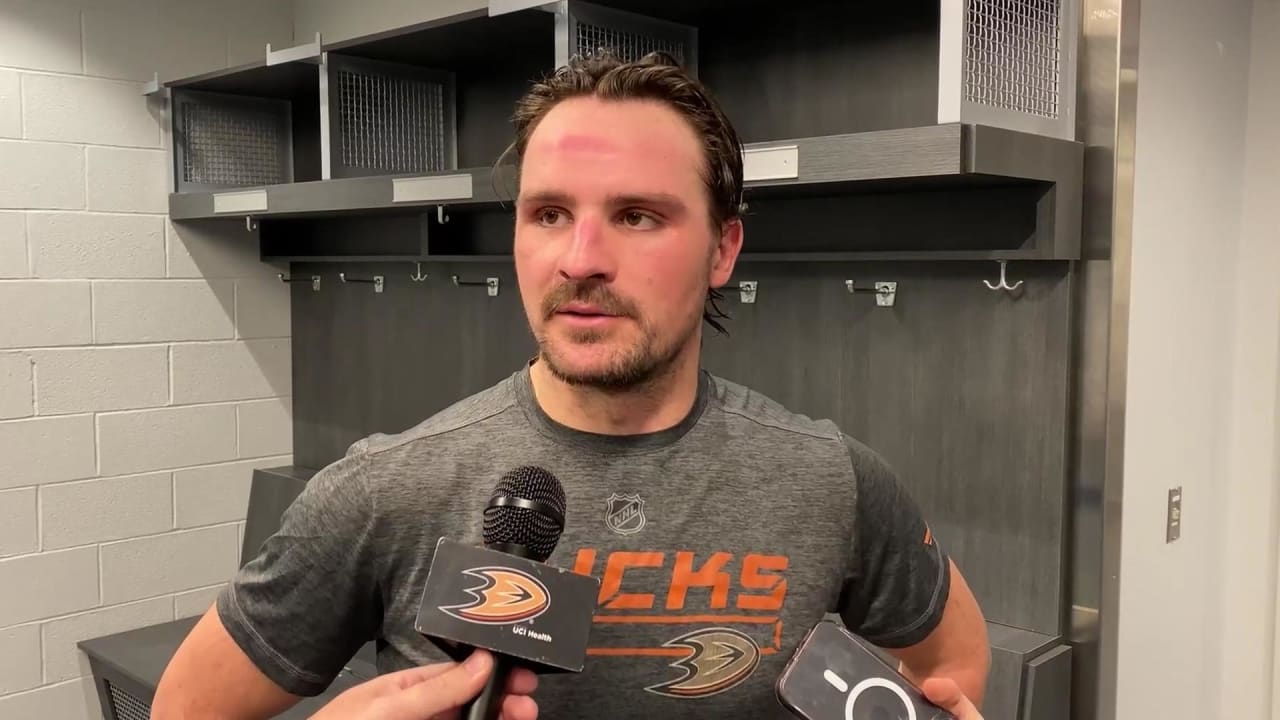 Sam Carrick Postgame 12/13/23 | Anaheim Ducks