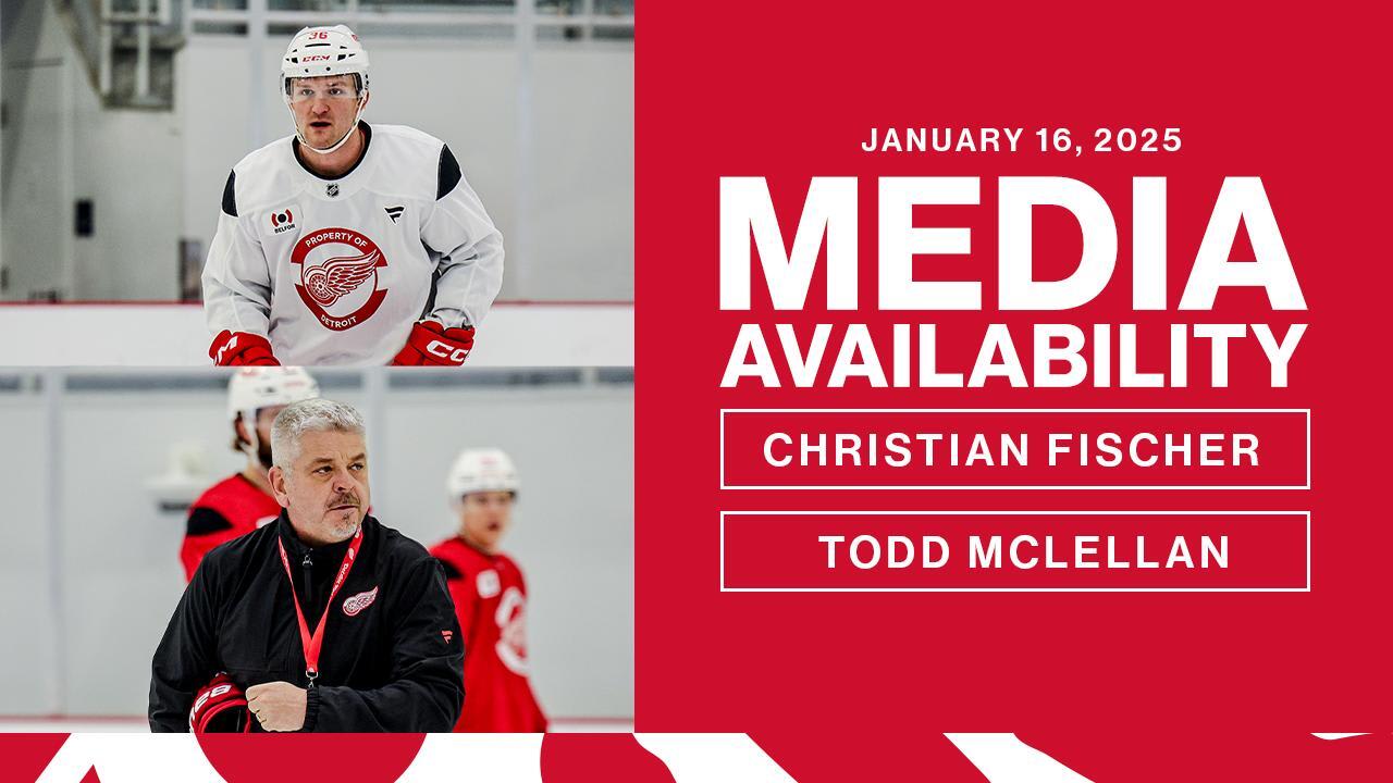 Christian Fischer & Todd McLellan Morning Skate | Detroit Red Wings