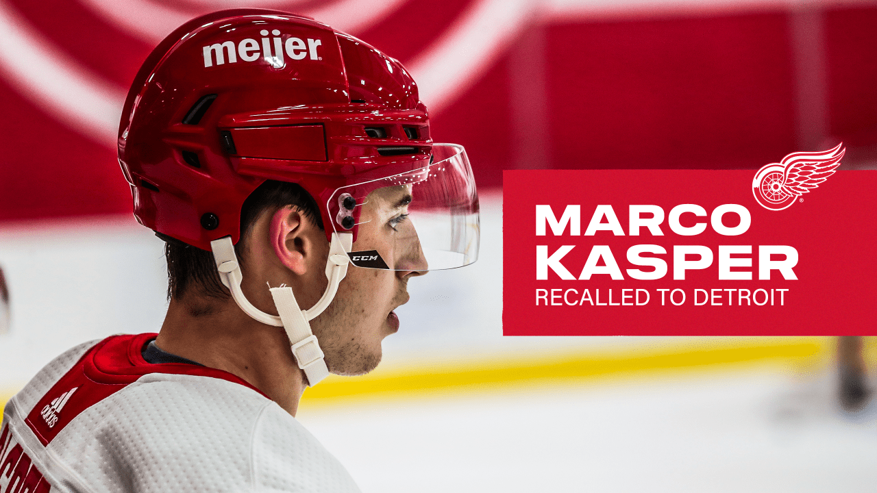 Red Wings recall Marco Kasper from Rögle BK | Detroit Red Wings