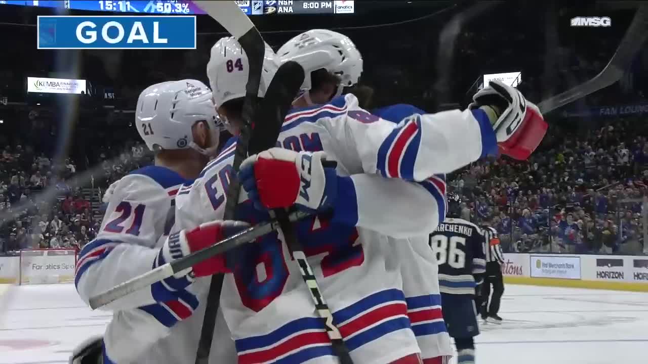 NYR@CBJ: Edstrom scores goal against Elvis Merzlikins | NHL.com