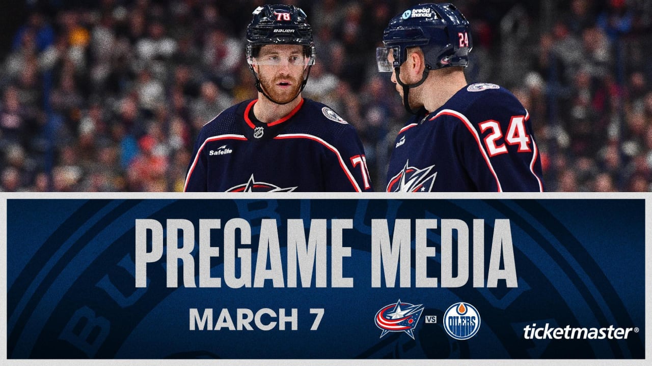 Pascal Vincent speaks to media. | Columbus Blue Jackets